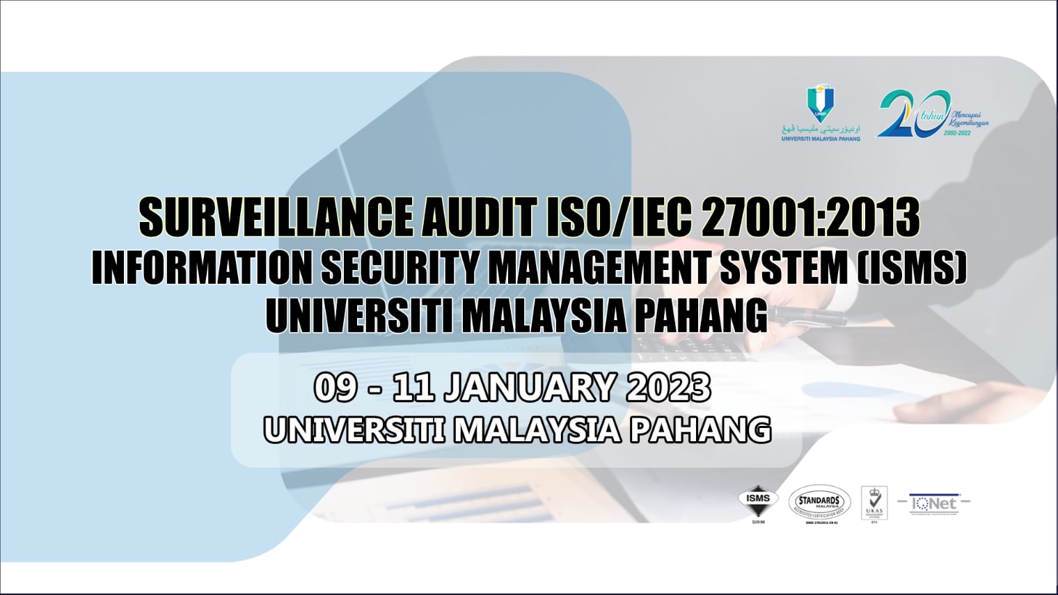 Audit ISMS 2023 | Official Portal - UMPSA Universiti Malaysia Pahang Al ...