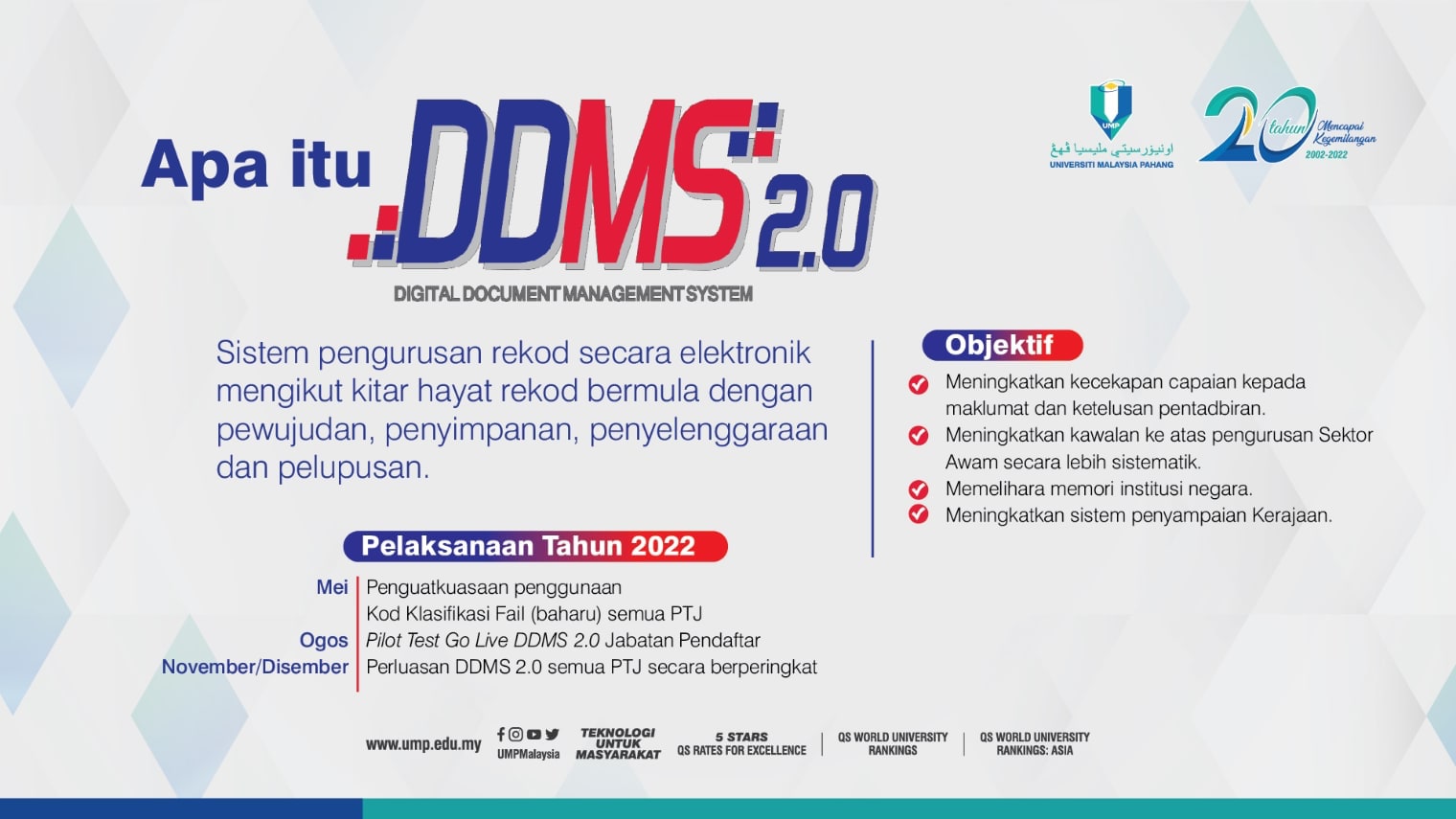 DDMS 2.0 | Official Portal - UMPSA Universiti Malaysia Pahang Al-Sultan Abdullah (Malaysia ...