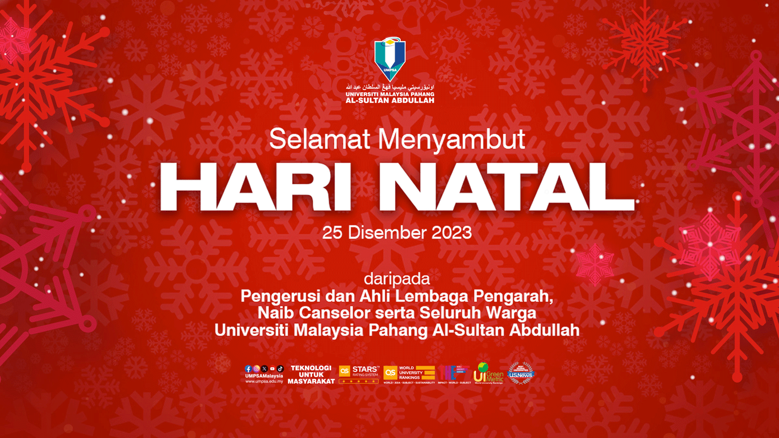Hari Natal | Official Portal - UMPSA Universiti Malaysia Pahang Al ...